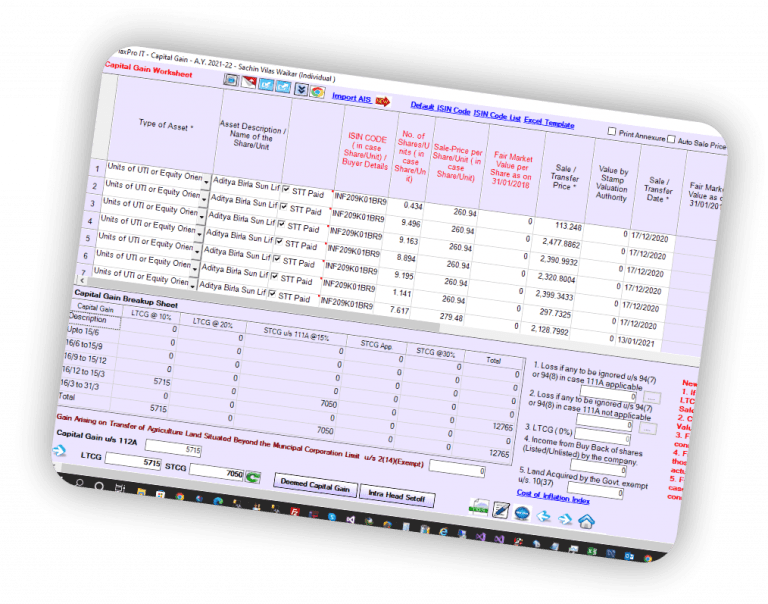 TaxPro IT & ITeR - The Ultimate Income Tax Return Filing Solution