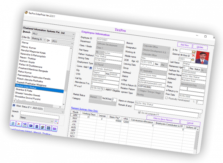 TaxPro Payroll - Payroll with Taxation built-in